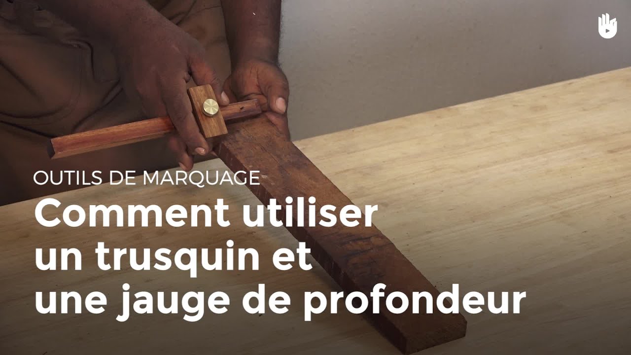 Comment utiliser un trusquin et une jauge de profondeur - Apprendre la ...