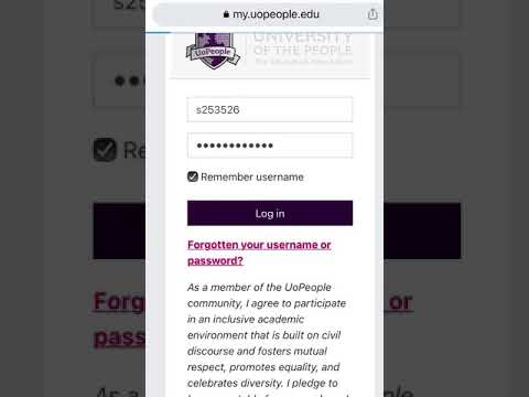 How to navigate the University of the People Moodle (class activities)