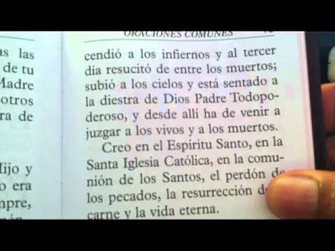 El Credo (The Apostles Creed in Spanish)