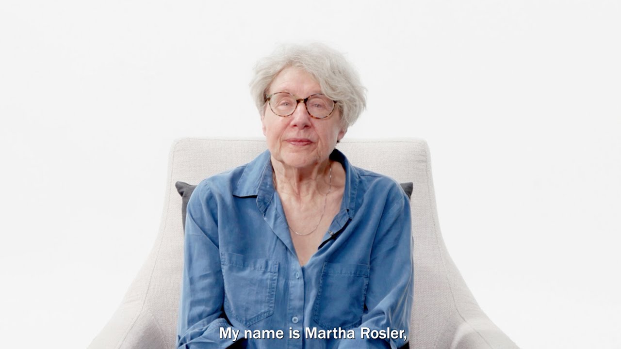 Martha Rosler on the influence of Godard, Ad Reindhardt and more |  UNDER THE INFLUENCE