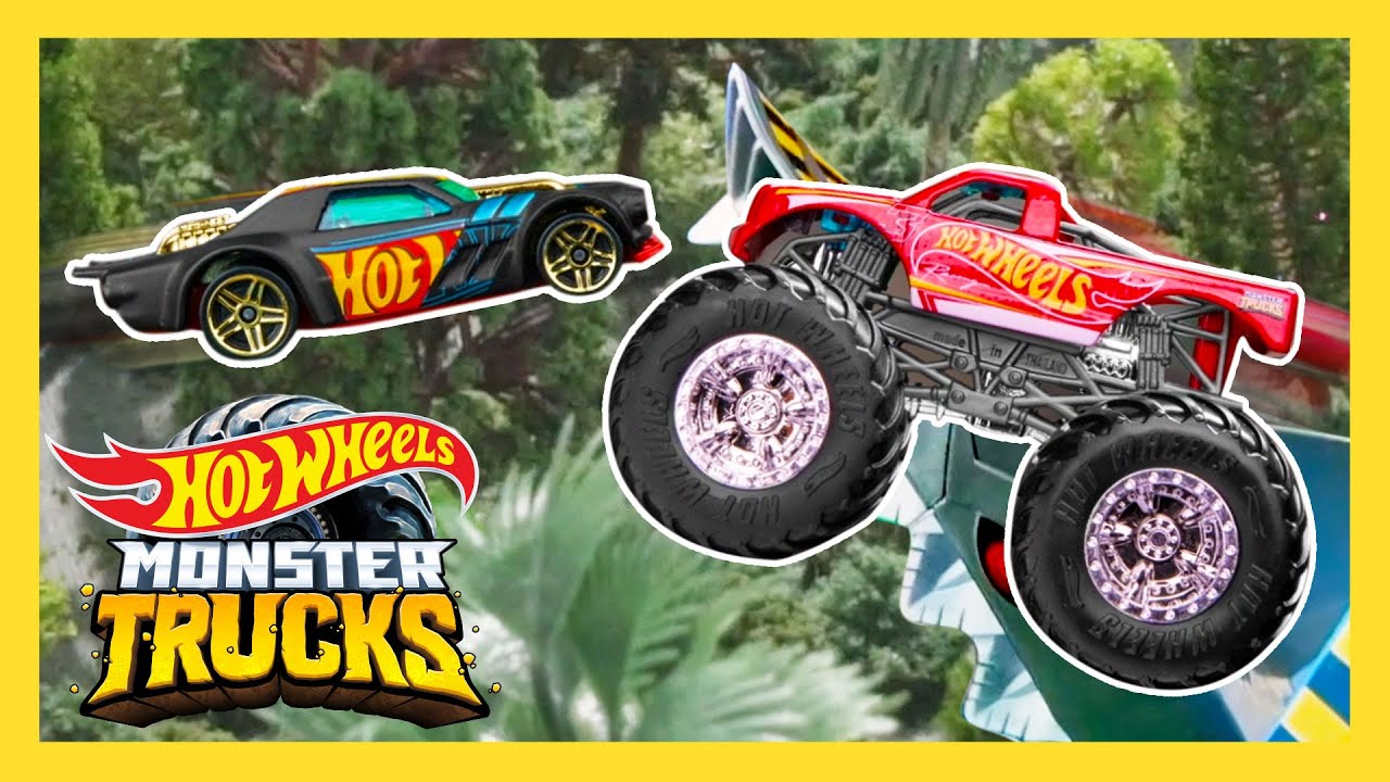 Epic Beach Loop Challenge on Monster Trucks Tournament of Titans! | Monster Trucks | @HotWheels