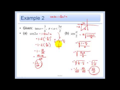 14.7 - Apply Double-Angle and Half-Angle Formulas