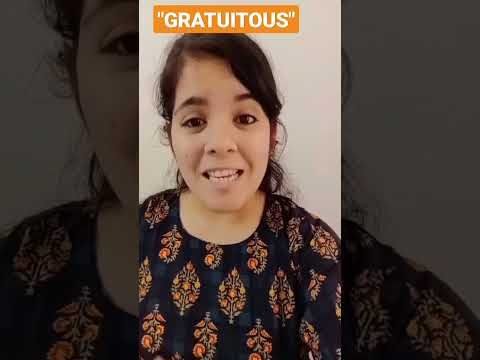 GRATUITOUS| Word of the dày| #viral #english #youtubeshorts #trending#shortsvideo #shortsfeed#shorts