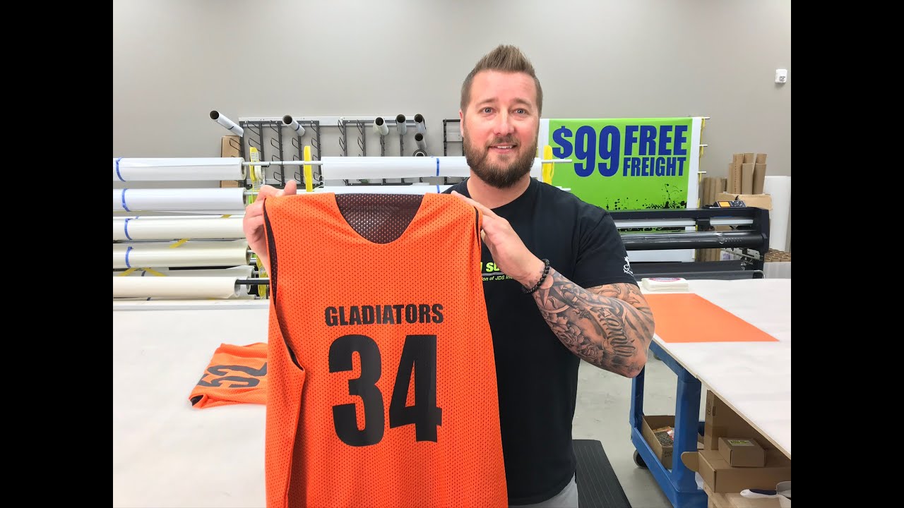 How to Apply Heat Transfer Material to a Mesh Jersey