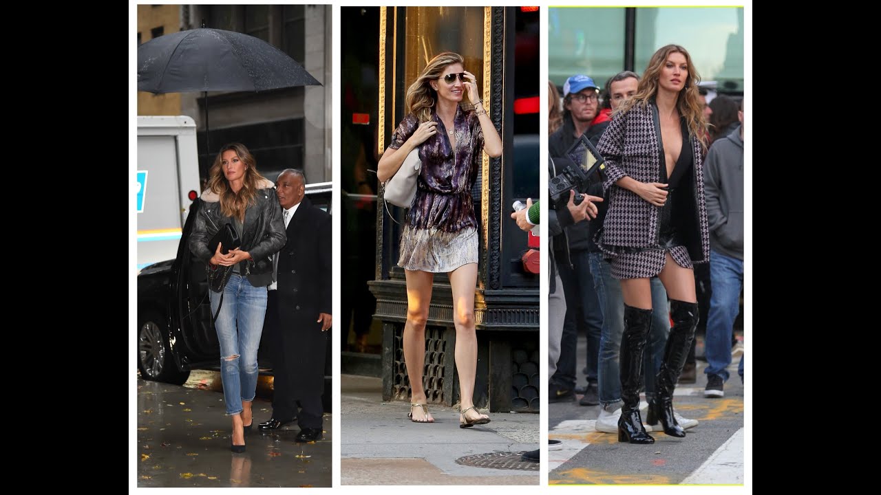 Super model Gisele Bündchen iconic street style Pt-2( celebrity street style)