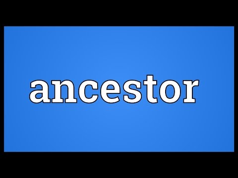 Ancestor Meaning