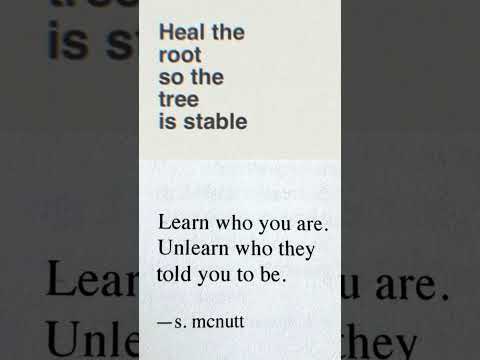 heal the root so the tree..!