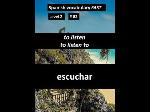 TO LISTEN (TO) / ESCUCHAR #spanish