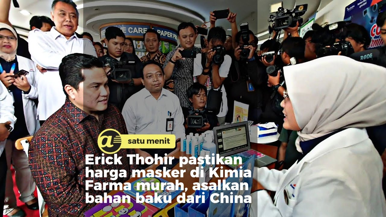 Redam panic buying akibat coronavirus, Kimia Farma jual masker Rp2.000/pcs