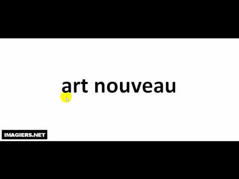 How to pronounce in French # art nouveau