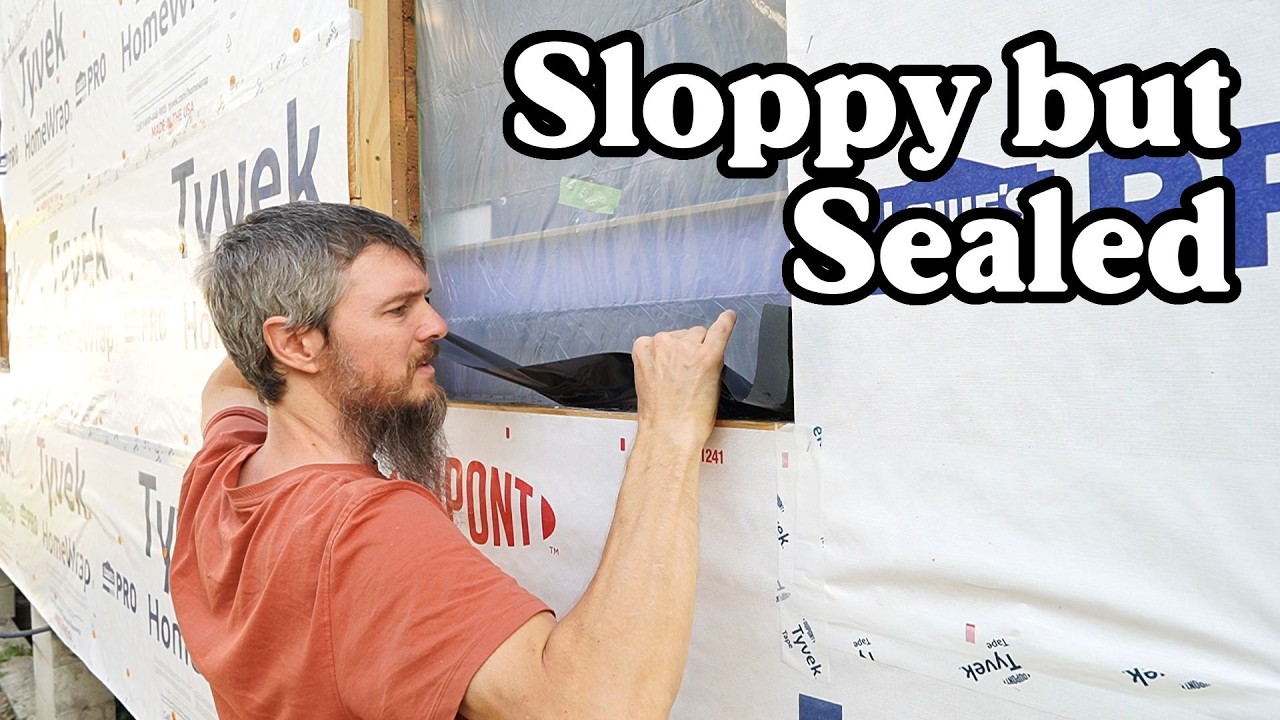 House Wrap and Windows - Finally Dried in.