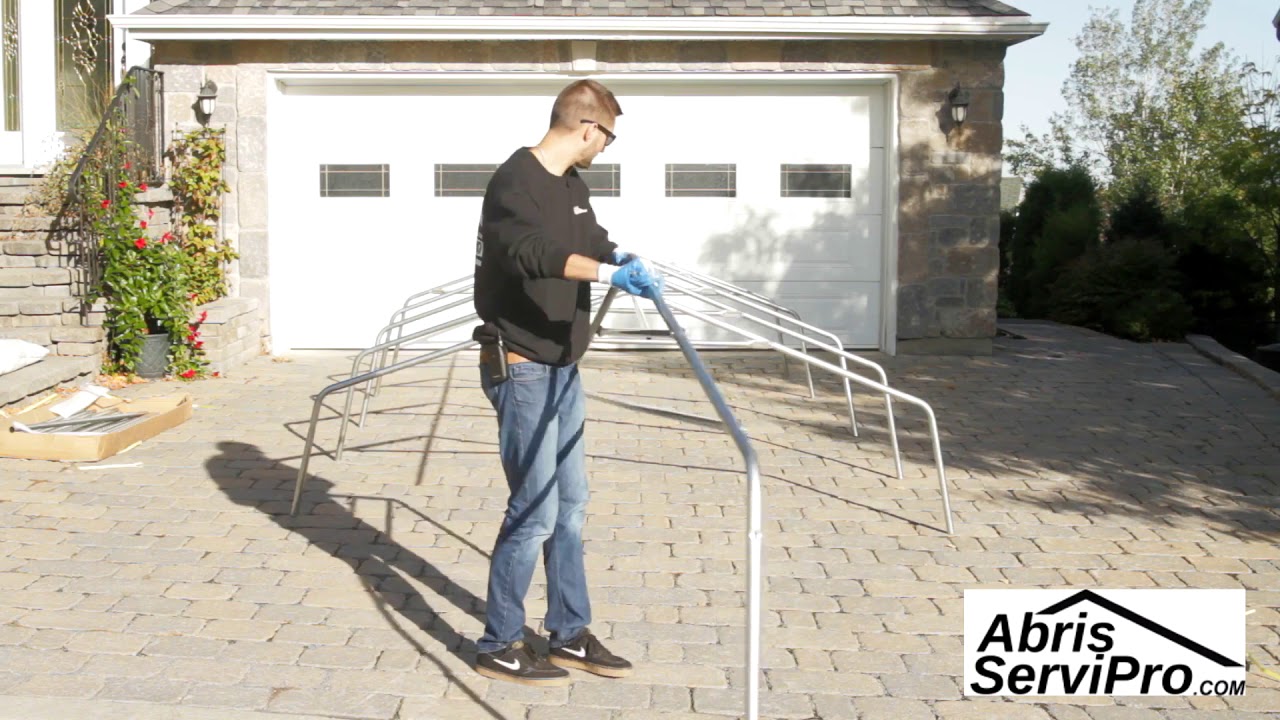 Installation abris auto simple