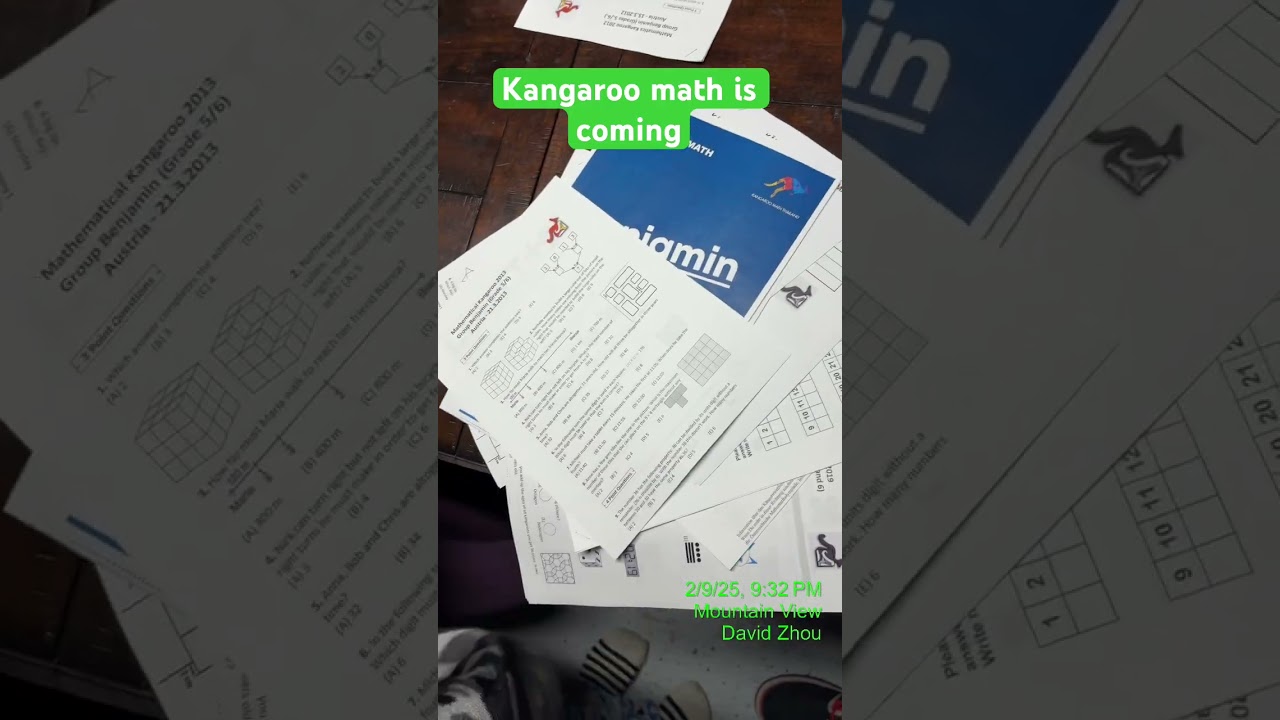 #Kangaroo #math is coming. My sister and I will join the coming kangaroo math competition.