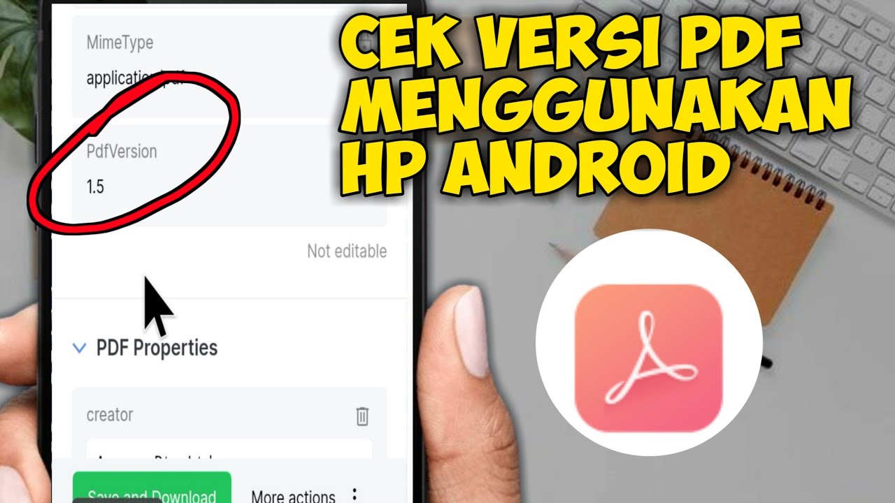 Cara Cek Versi  PDF Pakai Hp Android | Format Pdf Versi 1.6