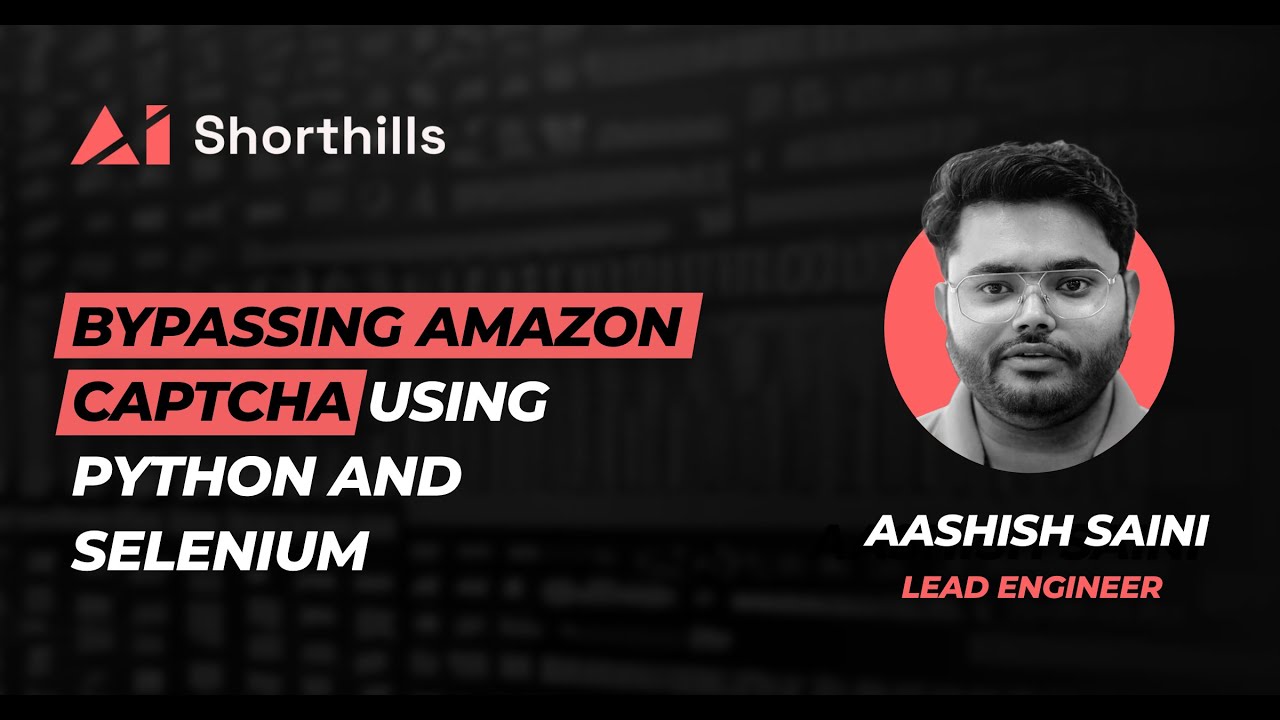 How to Bypass Amazon captcha using Python and Selenium | Web Scraping Pipeline | Tutorial Video