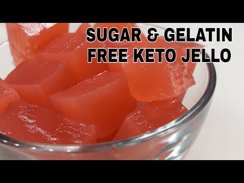 SUGAR & GELATIN FREE KETO FRIENDLY JELLO RECIPE