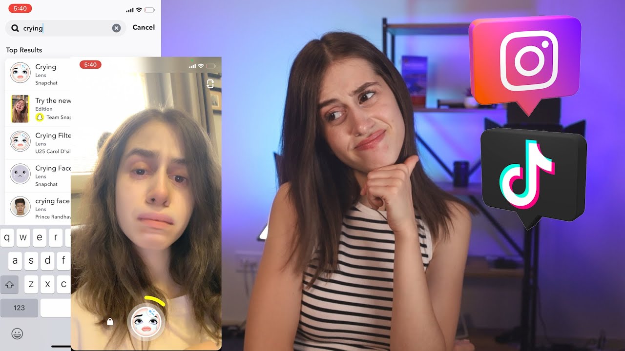 How to Get the Crying Filter on TikTok or Instagram