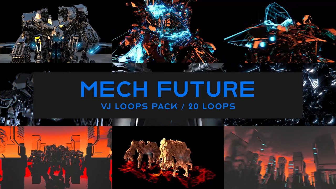 Mech Future  ||  VJ Loops Sci-Fi Pack