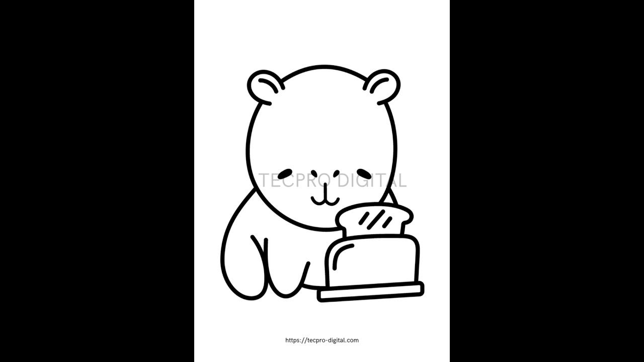 Capibara para colorear Imprime en PDF