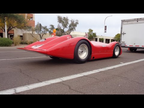 1955 Indy Indianapolis 500 Quin Epperly Streamliner Race Car in Red My Car Story with Lou Costabile