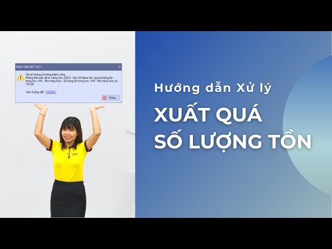 Xử lý trường hợp XUẤT QUÁ SỐ LƯỢNG TỒN trên MISA SME.NET
