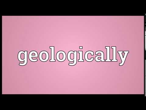 Geologically Meaning | Wordogram