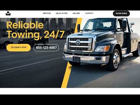 Towing Website Template B Roll - DahBahm Digital Marketing - powered by TeleSync A. i. Solutions