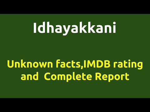 Idhayakkani |1975 movie |IMDB Rating |Review | Complete report | Story | Cast