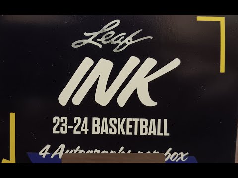 WAKE & BREAK: 23-24 LEAF INK BASKETBALL Blaster Box Break.Bennedict Mathurin Rookie Autograph Pulled