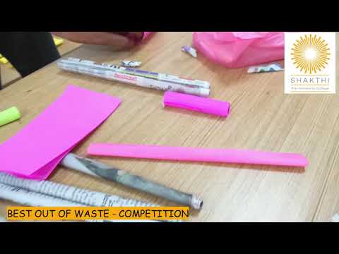 SHAKTHI P.U.COLLEGE- BEST OUT OF WASTE COMPETITION -2018