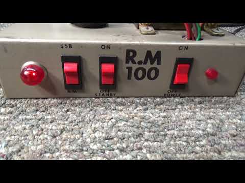 RM Italy 'RMI' model RM-100, single 8417 tube modulator on the bench