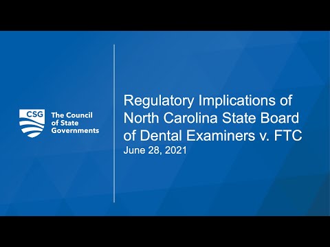 Regulatory Implications of North Carolina State Board of Dental Examiners v. FTC