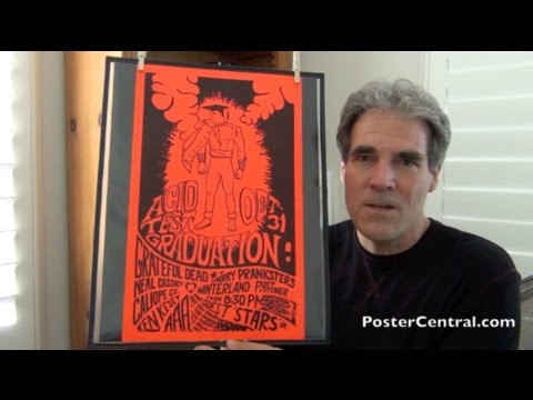Acid Test Graduation Poster with Ken Kesey, Pranksters, Grateful Dead ...