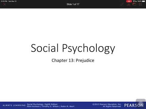 Social Psychology: Chapter 13 (Prejudice)