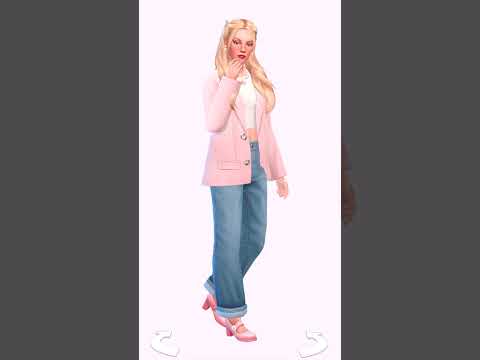 β‘ No CC outfits The Sims 4 β‘ β1 β Pink #nocc #sims4 #thesims4