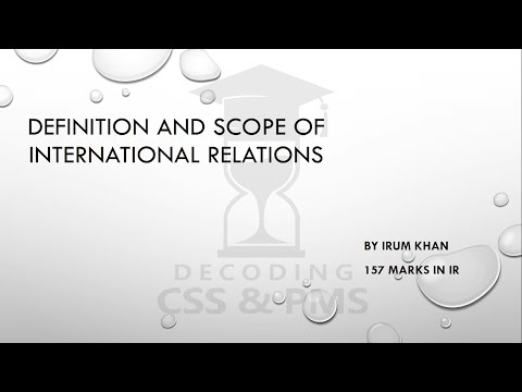 Definition and Scope of International Relation