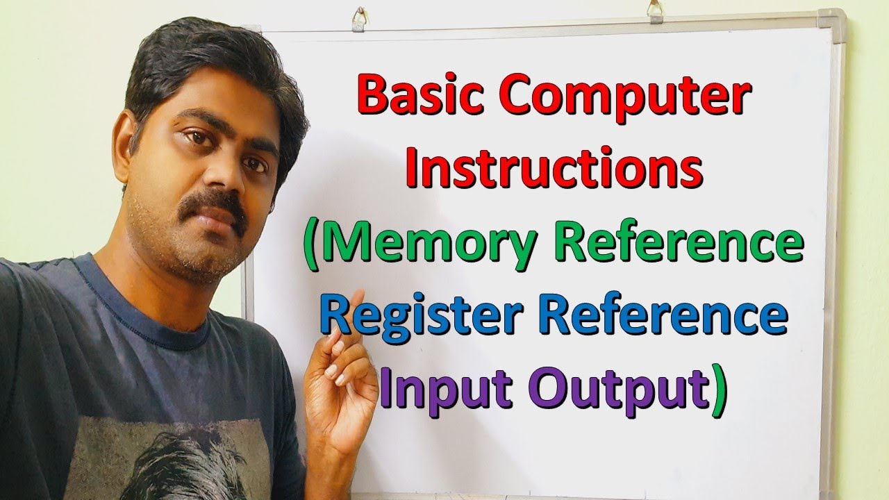 Basic Computer Instructions | Memory Reference | Register Reference | Input Output Instructions