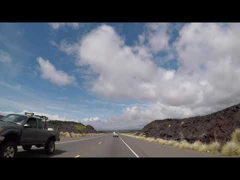 2. Drive from Kona Airport to Waimea on the Big Island of Hawai'i with Soft Guitar Music