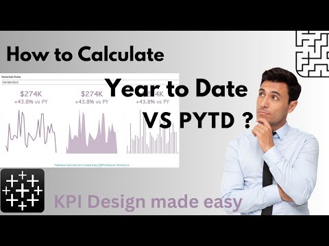 How to Calculate Year to Date(YTD) vs Prior Year to Date for a selected timestamp?|How to design KPI