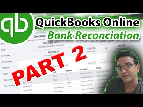 QuickBooks Online Tutorial: Reconciling the bank account (part 2 of 2)