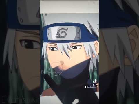 Kid Kakashi without mask #naruto #art #anime