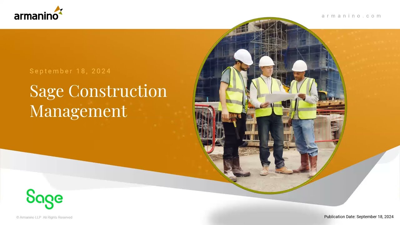 Sage Intacct Construction Management