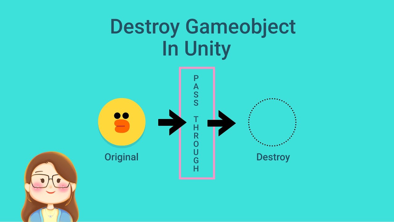 Destroy game object when collision occur in Unity