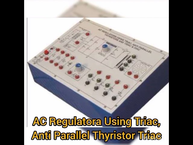 Power Electronics Lab Trainers - DV-DT Limitation of SCR Trainer Kit ...