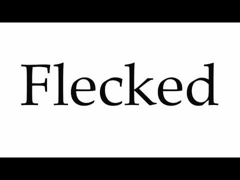 How to Pronounce Flecked