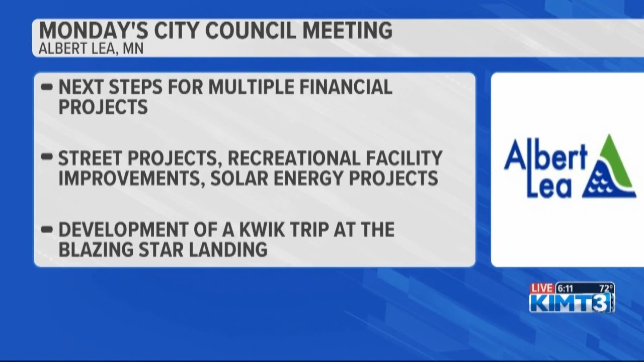 Albert Lea City Council set to discuss multiple financial projects Monday