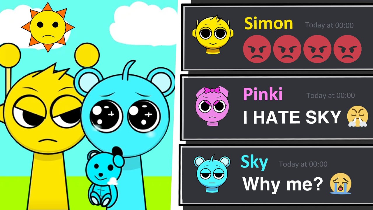 Sprunki Reacts to Sprunki But Angry... Why is Everybody Mad at Sky?