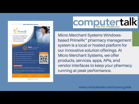 ComputerTalk for the Pharmacist 2023 Buyers Guide | Micro Merchant Systems PrimeRx