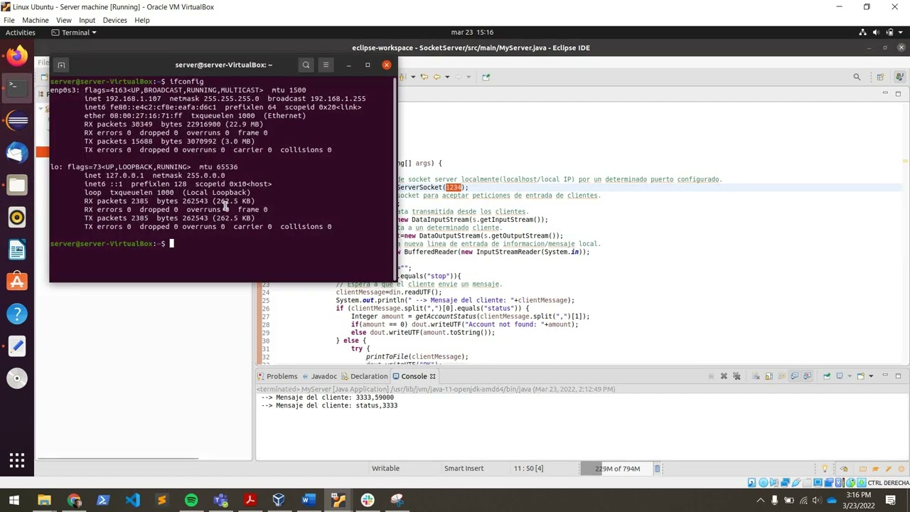 Distributed systems - Sockets project (client-server)