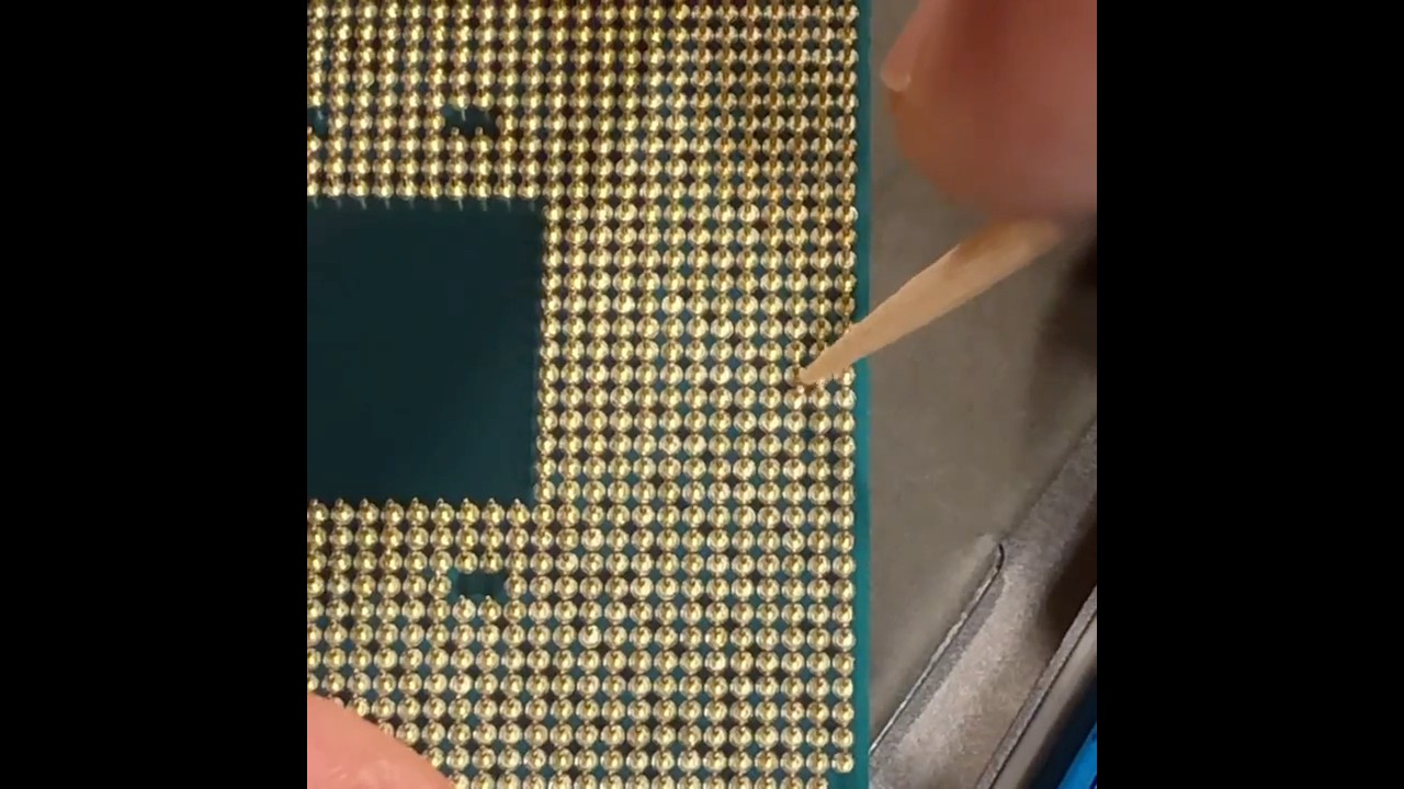 How To Fix a Bent CPU PIN with a Toothpick - AMD Processor